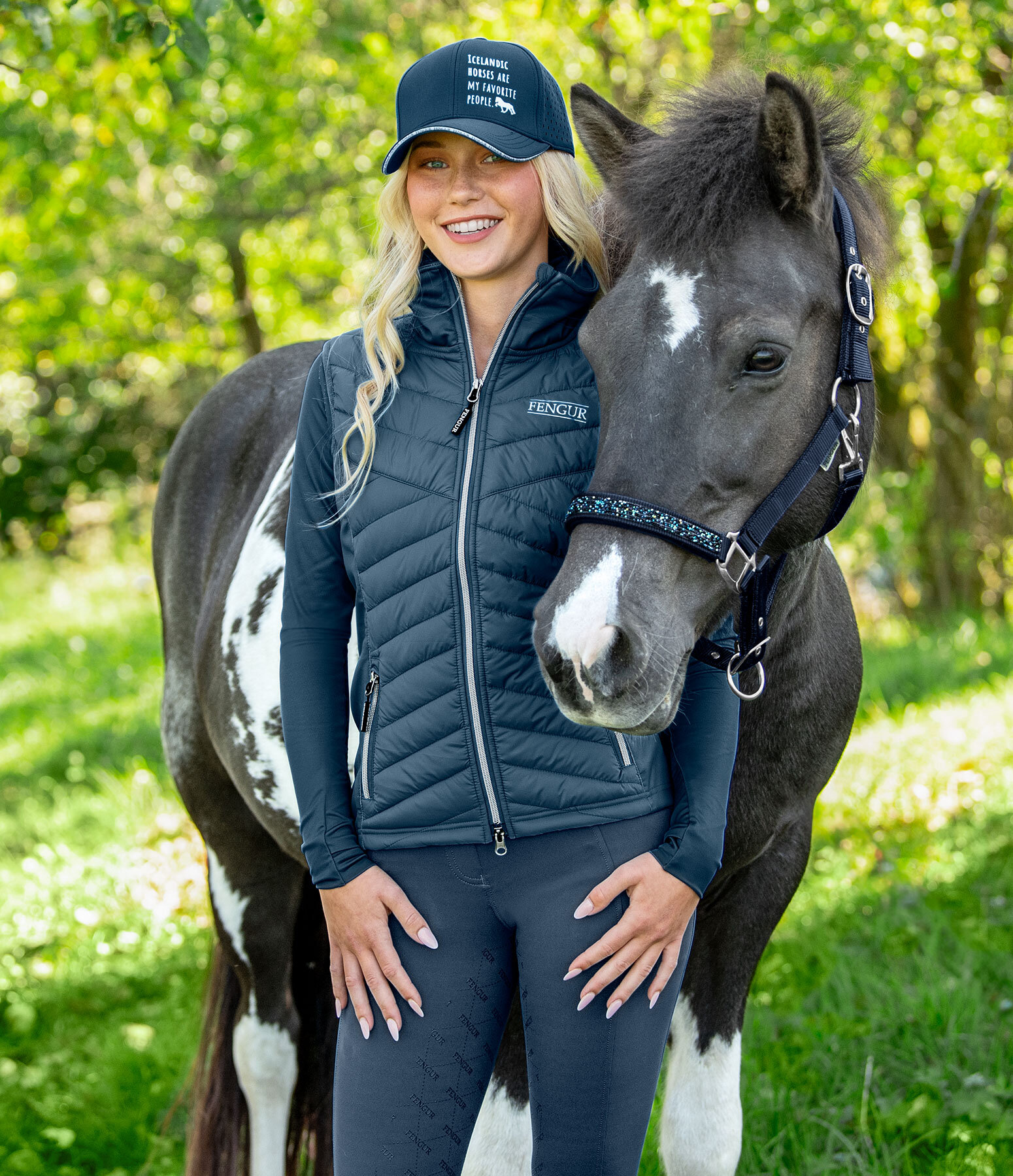 Tenue islandaise Fjola en bleu - Kramer Equitation