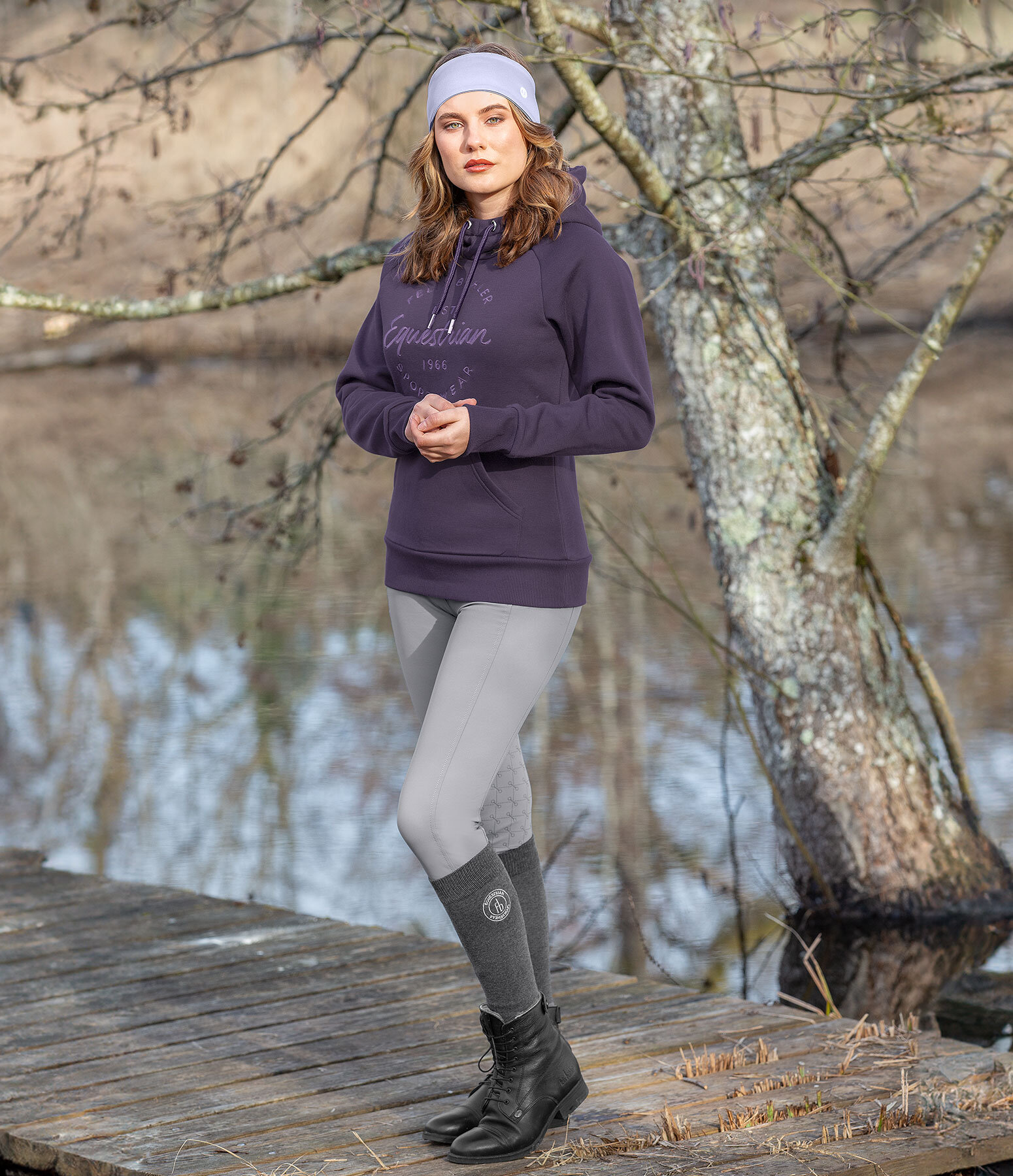 Tenue Femme Lilli en violet foncé - Kramer Equitation